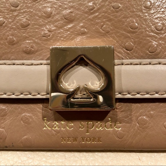 kate spade | Bags | Kate Spade Ostrich Embossed Leather Purse | Poshmark